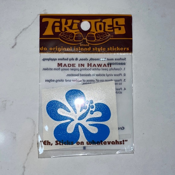 Tiki Toes | Office | Tiki Toes Hibiscus Flower Vinyl Sticker | Poshmark